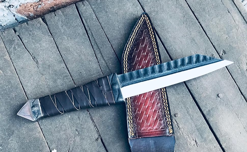 Amazon.com: Viking Style Seax Knives Combo Battle Knife 12'' Custom handamde Viking Seax Knife ...