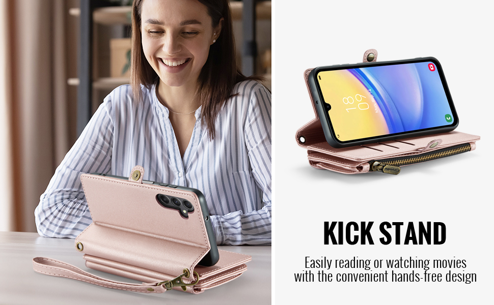 Amazon.com: Strapurs Crossbody Wallet Case Compatible with Samsung Galaxy A15 5G RFID Blocking ...