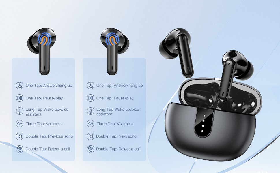 Amazon.com: Wireless Earbuds Bluetooth Earphones Clear Call with ...