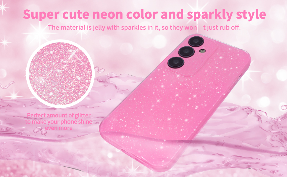 Amazon.com: TURYXIA for Galaxy A15 5G Phone Case Glitter, for Samsung Galaxy A15 5G Case Girly ...