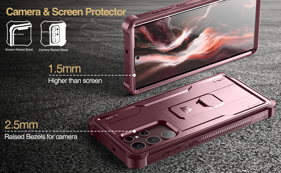 Amazon.com: Dexnor Full Body Case for Samsung Galaxy S22 Ultra 5G/6.8 inches, [Extra Front Frame ...