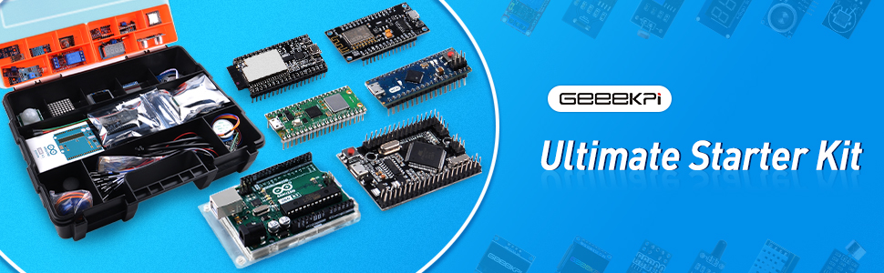 Amazon.com: GeeekPi Ultimate Starter Kit Comes with Raspberry Pi Pico w ...