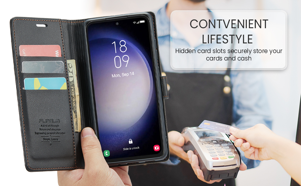 Amazon.com: Compatible with iPhone 16e Wallet Case with RFID Blocking Credit Card Holder, PU ...