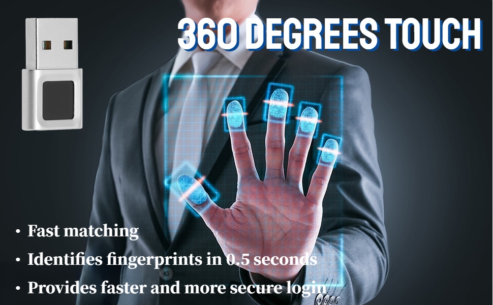 Amazon.com: Fingerprint Reader, 0.5S Fast Matching Fingerprint login ...