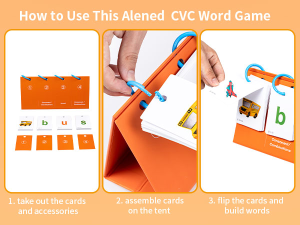 Mua Alened Phonics Flash Cards Learn to Read CVC Word Builder Games ...