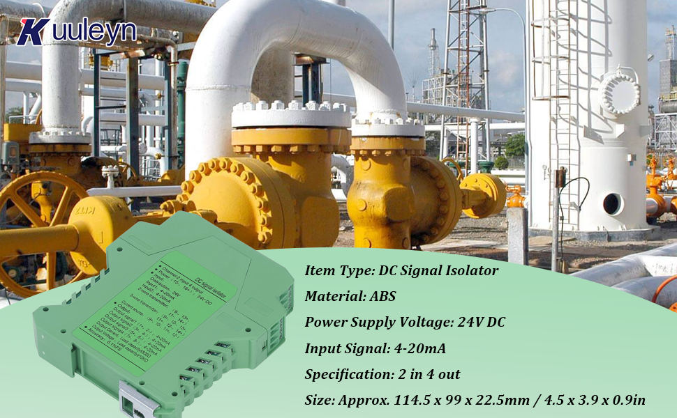 Amazon.com: 4-20 Ma Signal Splitter, 24v Dc Signal Isolator, 24v Dc Signal Isolator 2 in 4 Out ...