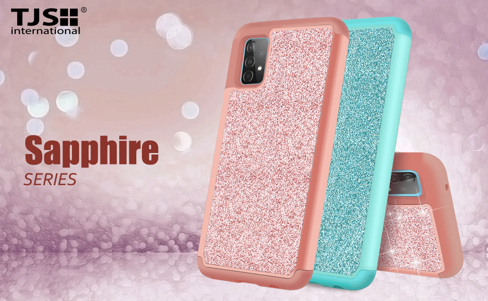 Amazon.com: TJS Compatible with Samsung Galaxy A32 5G Case, with [Tempered Glass Screen ...