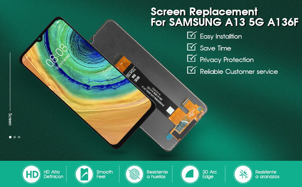 Amazon.com: for Samsung Galaxy A13 5G LCD Screen Replacement for Samsung A13 5G Screen ...