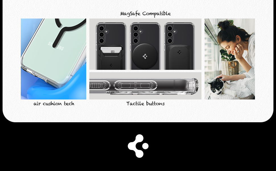 Amazon.com: Spigen Ultra Hybrid Metal Ring MagFit Designed for Galaxy S23 FE Case (2023) - Black ...