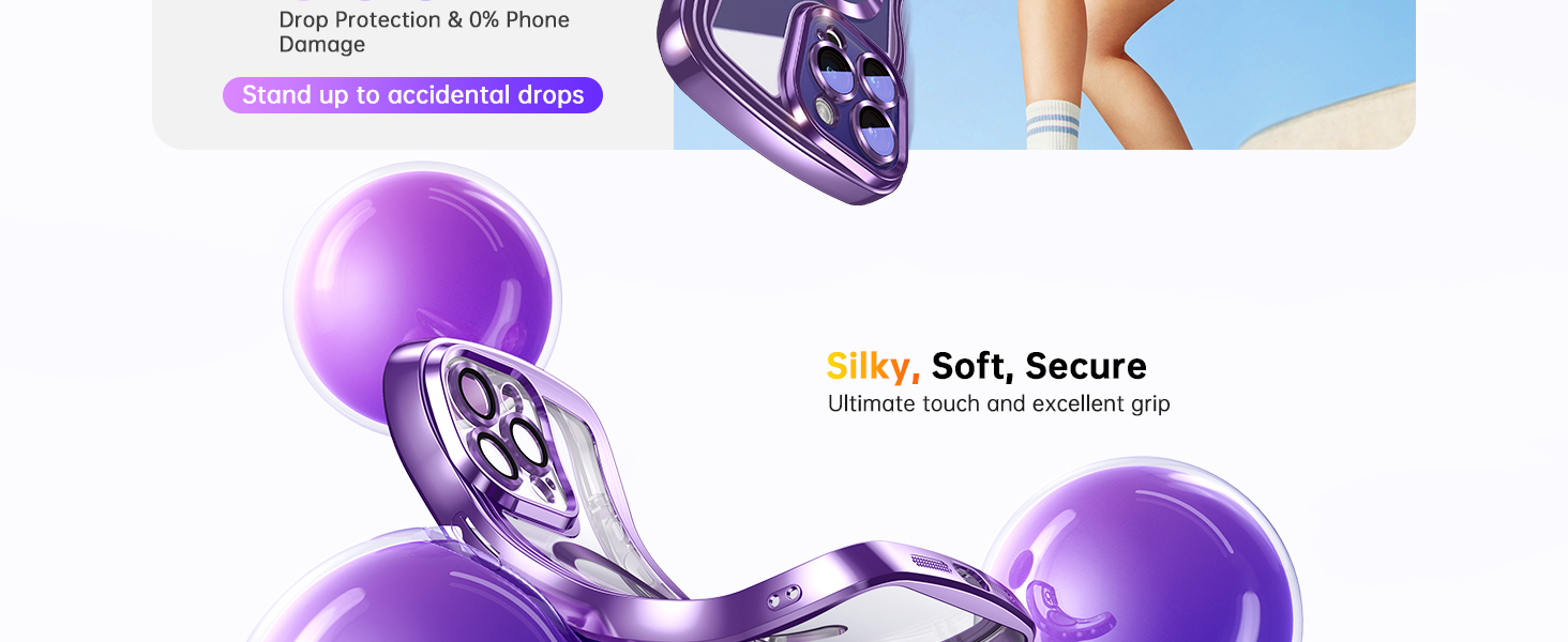 Amazon.com: JUESHITUO for iPhone 14 Pro Max Case with Stylish Wave Frame Shape Design ...