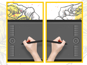 GAOMON M10K PRO 10 Pollici Tavoletta Grafica con Stilo AP32, Tavola Grafica per Disegno ...