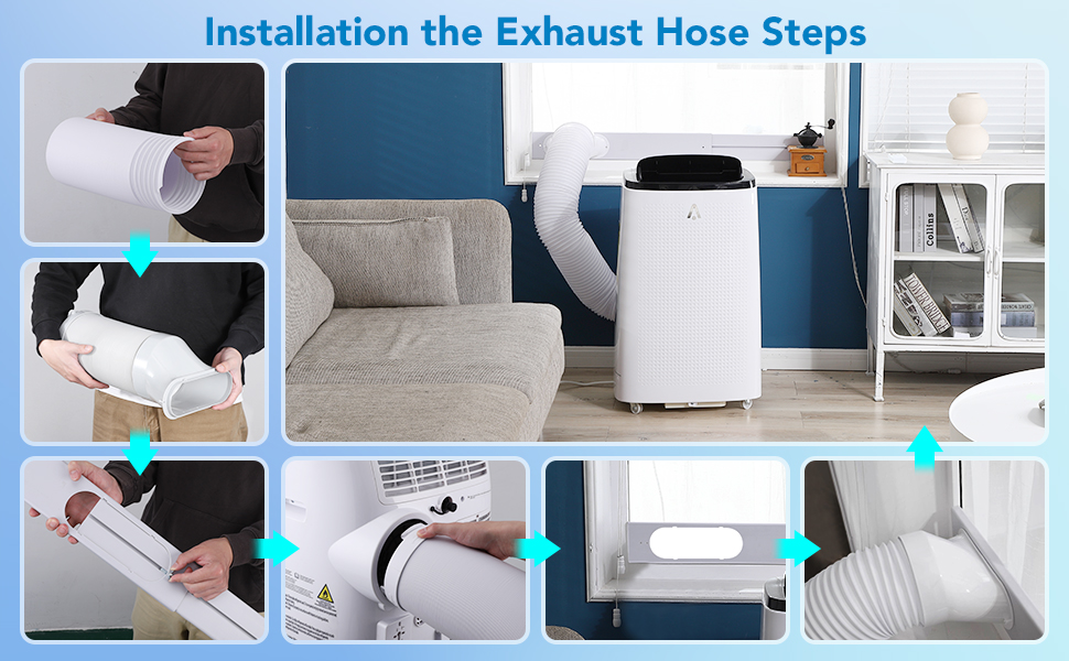 Amazon.com: Adoolla AC-14000 Portable Air Conditioner, 14,000 BTU, White : Home & Kitchen