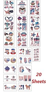 Amazon.com: Masper 500 Patriotic Stickers, 1.5" Roll of 4th of July Stickers, 8 Designs for 4th ...