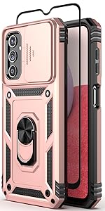 Amazon.com: Dretal for Galaxy A14 5G Case, Samsung A14 5G Case + Tempered Glass Screen Protector ...