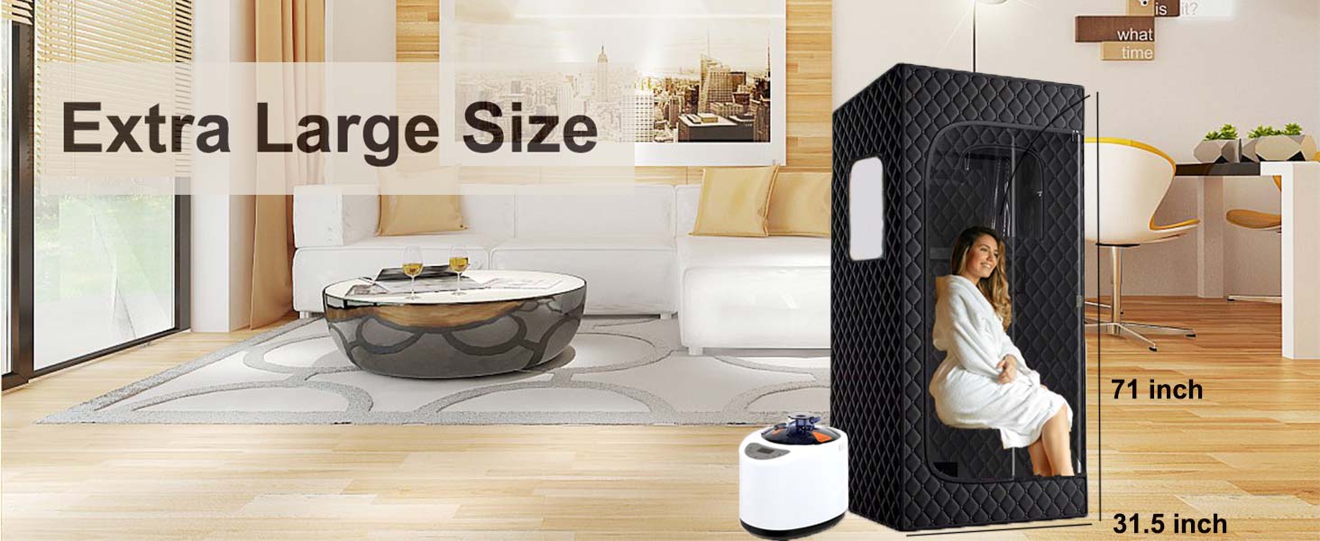 Amazon.com : Portable Sauna Box for Home, Steam Sauna Tent, At Home Sauna with 3L 1200W Steamer ...