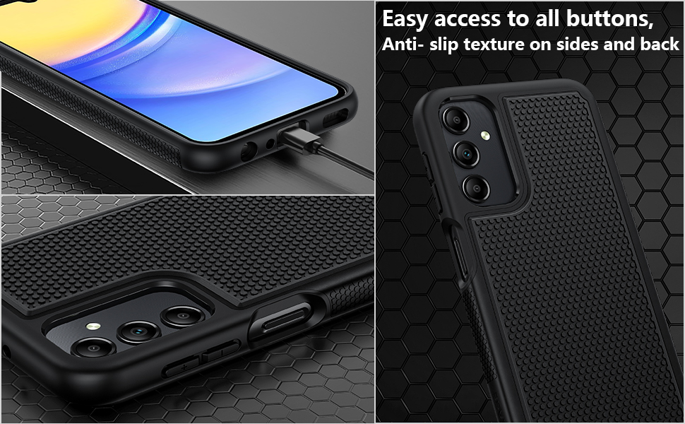 FNTCASE for Samsung A15 Phone Case: Dual Layer Shockproof Drop Protection Case - Galaxy A15 4G ...