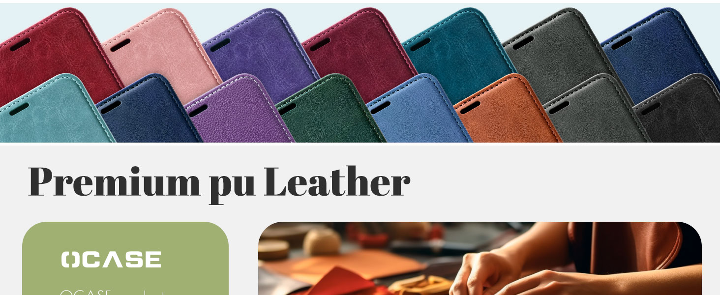 Amazon.com: OCASE Compatible with Galaxy S24 5G Wallet Case, PU Leather Flip Folio Case with ...