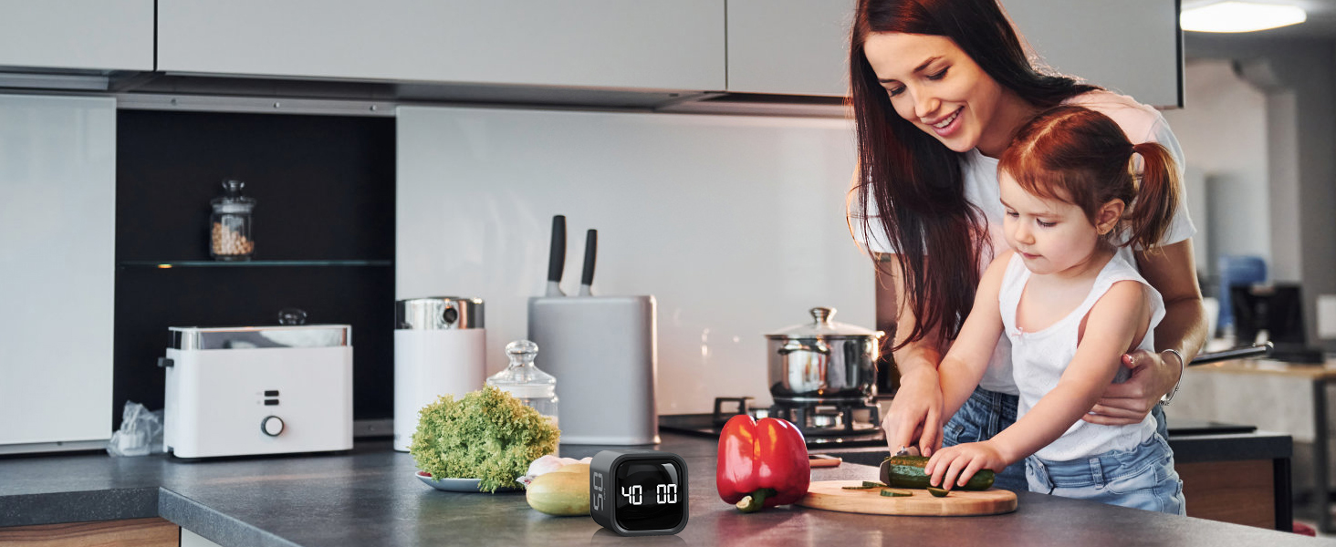 Rotating Pomodoro Timer 5 25 10 50 Minutes Preset Desk