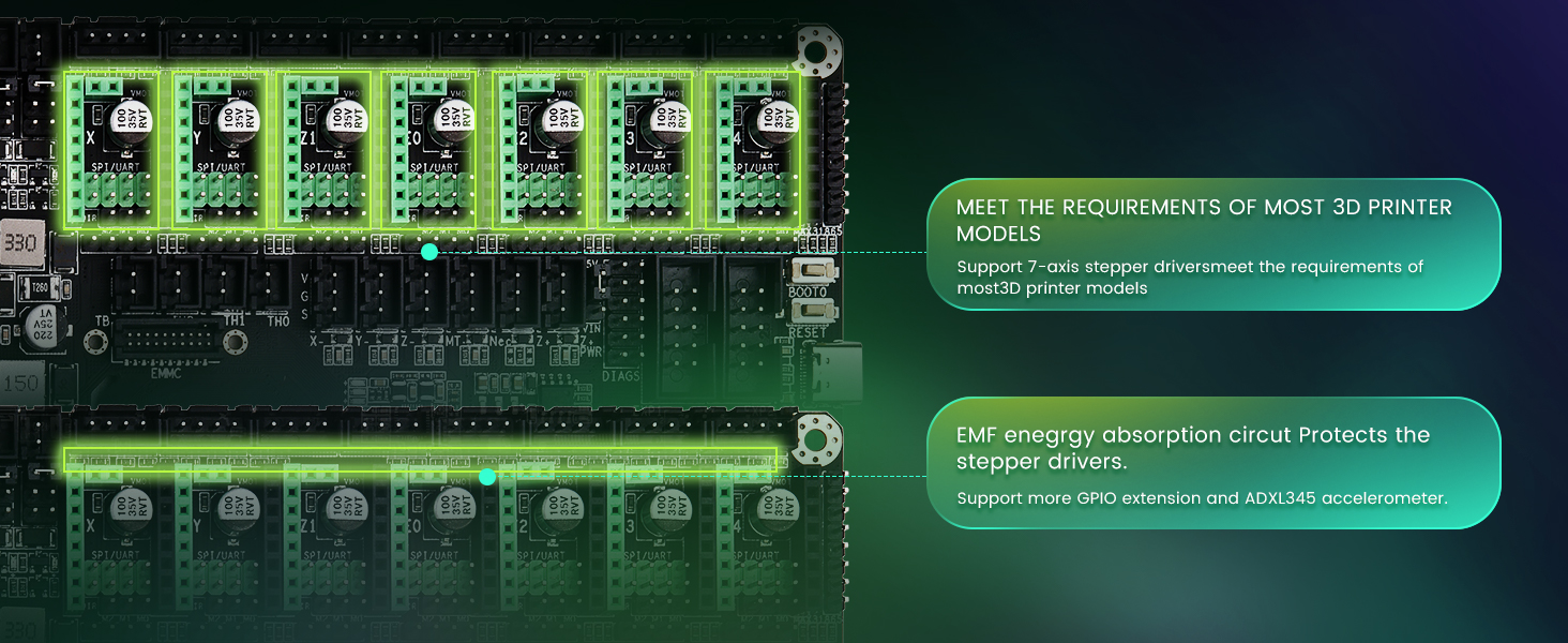 Amazon.com: Makerbase MKS SKIPR 3D Printer Control Board with Powerful Cortex-M4 MCU 1GB DDR3 ...