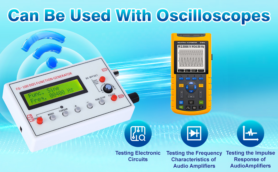 Dds Function Generator Fg 100 Dds Function Generator Sine 1hz~500khz Frequency Counter Meter