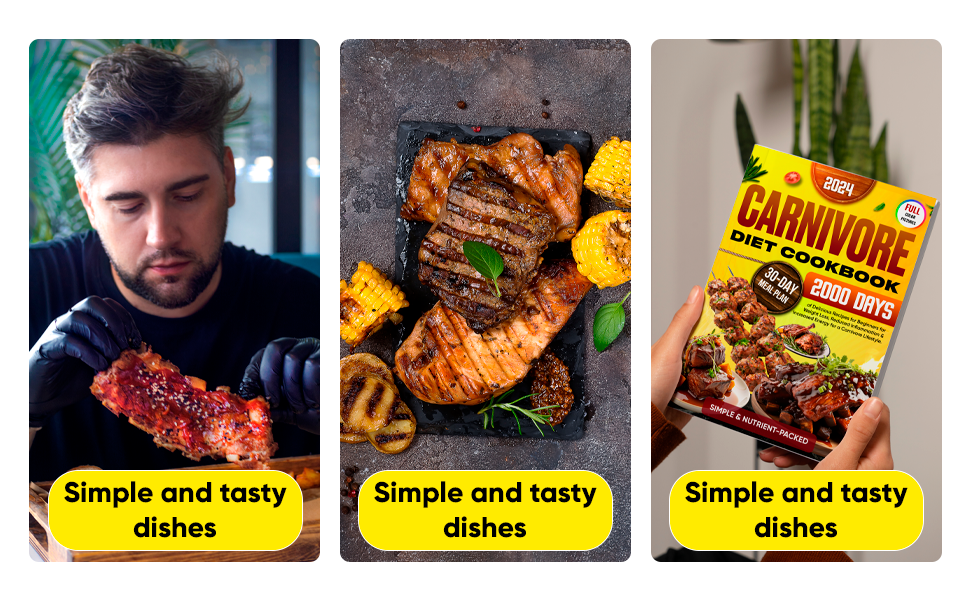 Carnivore Diet Cookbook: 2000 Days of Simple & Delicious, Nutrient-Packed Recipes for Beginners ...