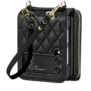 Amazon.com: Vofolen for Samsung Galaxy Z Flip 3 Case with Card Holder Crossbody 8-Card Slots ...