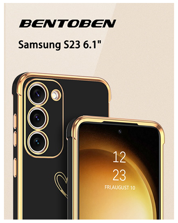 Amazon.com: BENTOBEN for Samsung Galaxy S23 Case, Cute Heart Pattern Slim S23 Case, Soft ...