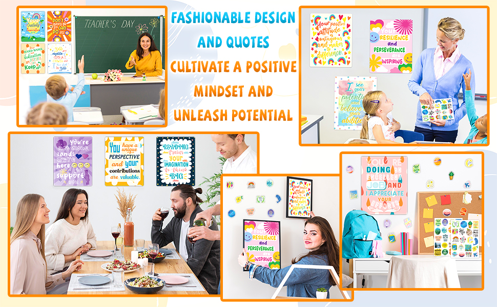 Amazon.com: zheyistep Motivational Poster for Classroom - Set of 12 ...