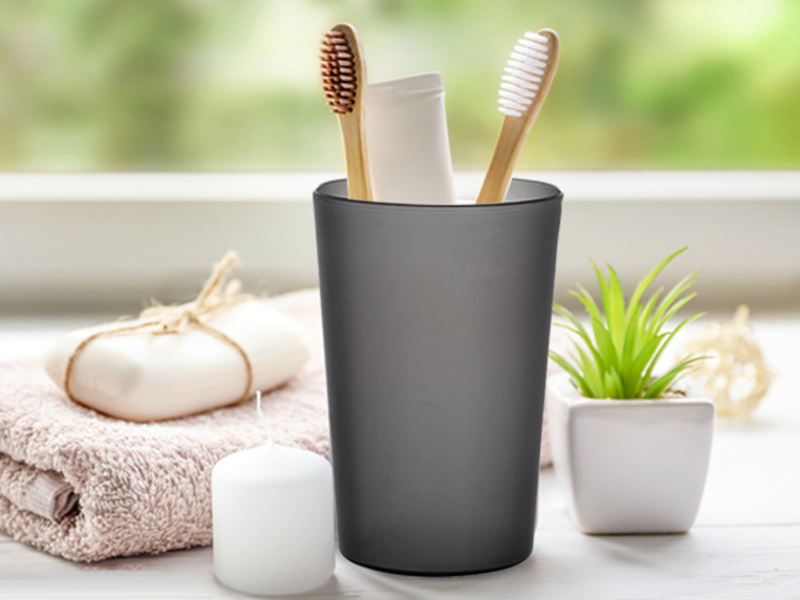 Misazy Toothbrush Cup 4 Pieces Bathroom Tumbler, Toothbrush Tumbler ...