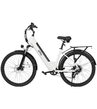 Amazon.com : Qlife Cityone Electric Bike for Adults 26" Step-Through 22MPH Ebike with 2.1" Tire ...