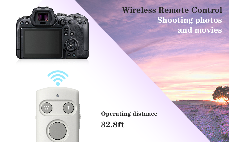 Amazon.com: AODELAN Wireless Camera Remote Shutter Release for Canon EOS RP/EOS R/R3/R5/R6/R7 ...