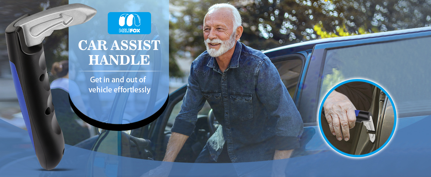Milifox Car Assist Support Handle, Vehicle Door Handles for Elderly ...