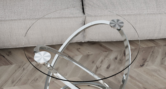 Amazon.com: Otterease 31" Glass Coffee Table, Modern End Table with ...