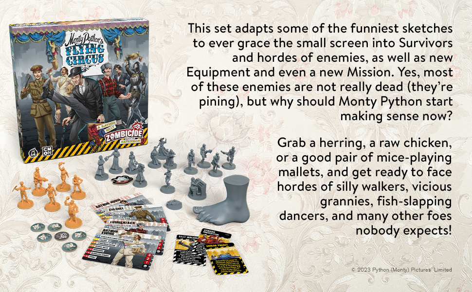 Amazon.com: Zombicide Monty Python's Flying Circus Character Pack ...
