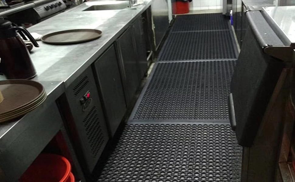 Amazon.com: sunnyuup Commercial Rubber Floor Mats & Matting 3FT x 5FT ...