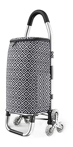 Folding Shopping Trolley - Belegao Aluminium Alloy Lightweight Shopping Cart Waterproof ...