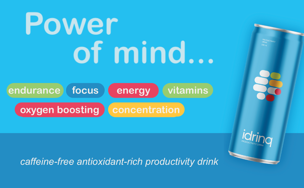 Amazon.com : idrinq - Caffeine Free Drink, Antioxidant Drink to Boost Energy, Concentration ...