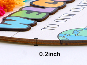 Amazon.com: TOARTi Boho 3D Welcome Classroom Door Sign Hanging ...