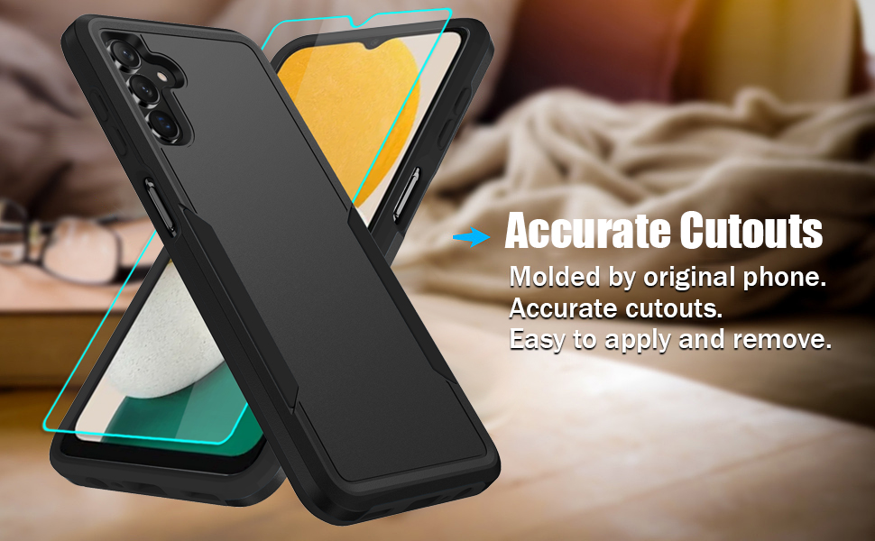 Amazon.com: Aozuoton Galaxy A13 5G Case with Screen Protector, Full Body Protection Durable ...