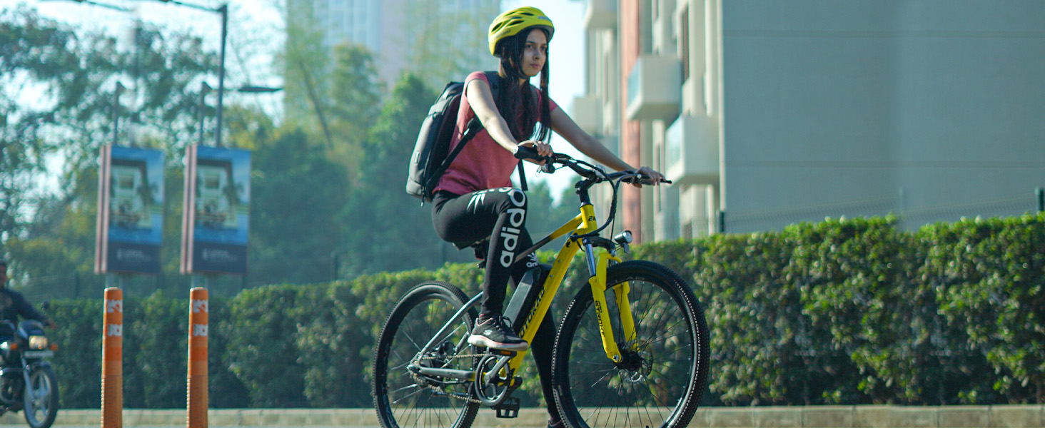 EMotorad X1 Mountain Electric Cycle (18" Frame, 7.65Ah Li-Ion Removable Battery, Front ...