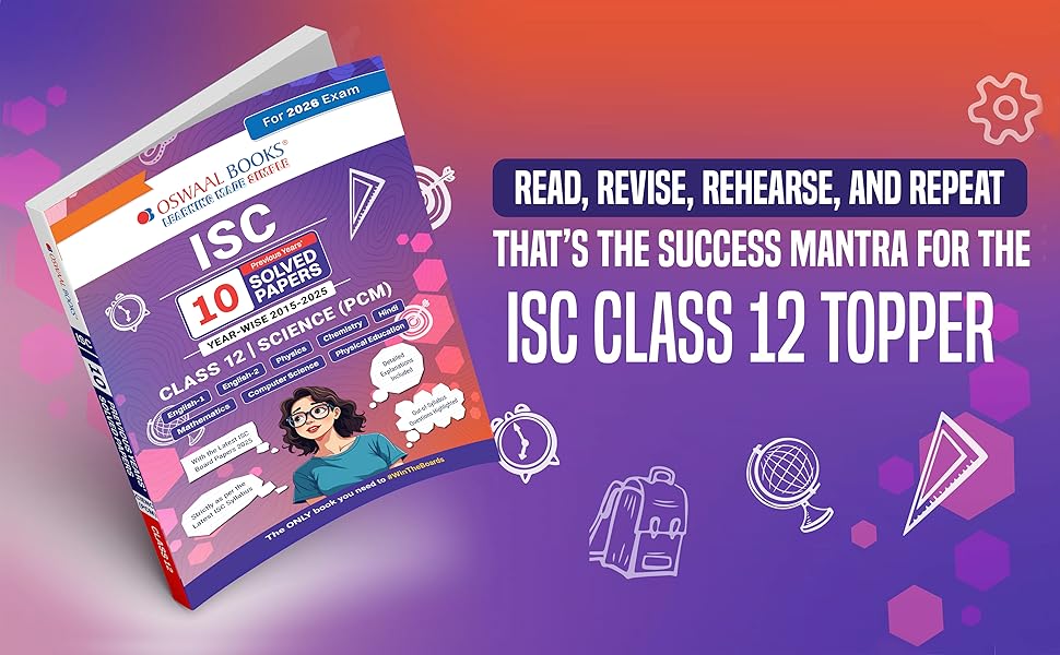 Oswaal ISC 10 Previous Years' Solved Papers year-wise 2015-2025, Class-12, Commerce: Accounts ...