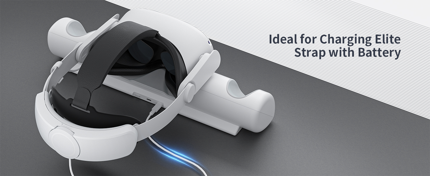 Amazon.com: ZYBER Charging Dock for Meta Quest 2, VR Charger Station ...