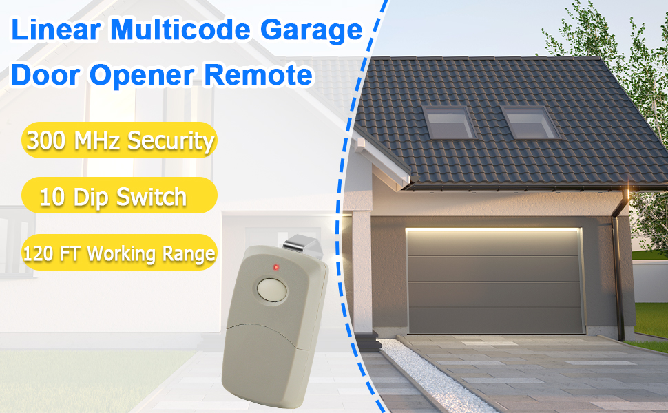 2 Replacement for Linear Multicode 3089 308911 MCS308911,300MHz 10 Dip ...