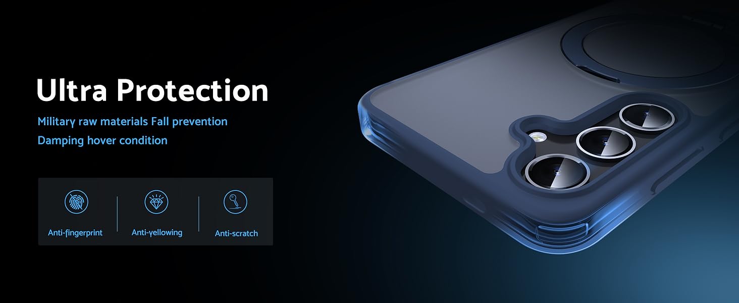 Amazon.com: DASFOND Mag-Stand Galaxy S24 Case, 2024 Upgraded [All-in-1] [Compatible with MagSafe ...