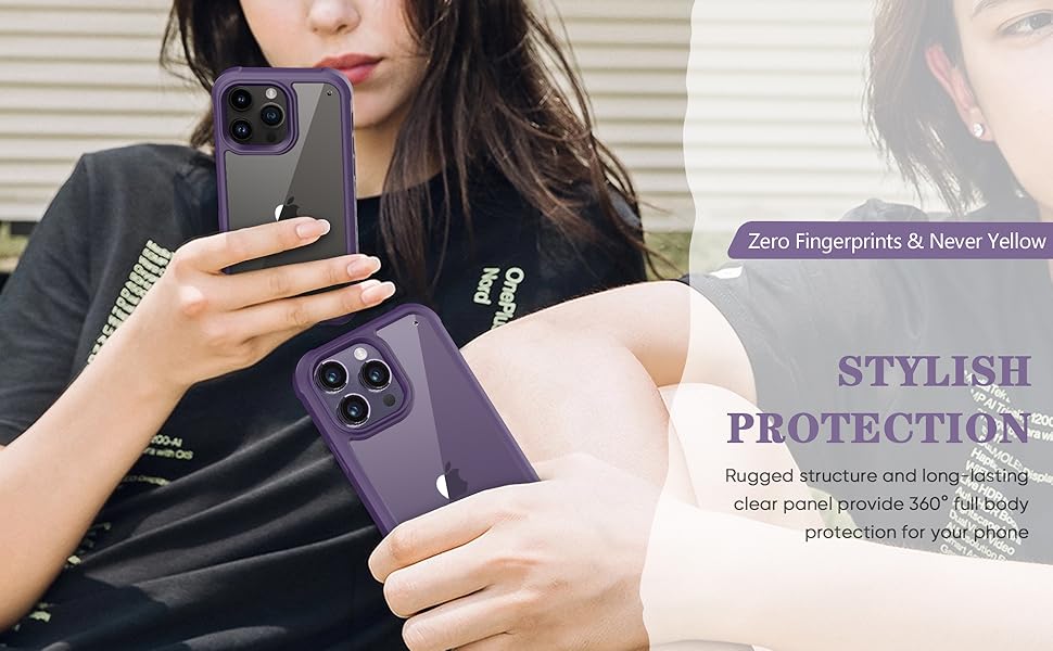 Amazon.com: BANLEA Compatible with iPhone 14 Pro Max Case, Built-in Screen Protector, with ...