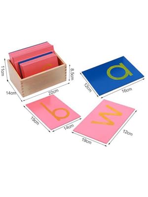 Amazon.com: Montessori Materials Lower Case Sandpaper Letters - Print ...