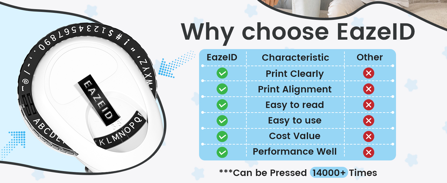 Amazon.com : EazeID Embossing Label Maker Machine with Tapes, Vintage ...