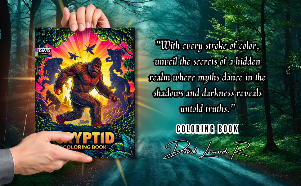 Amazon.com: Cryptid Coloring Book: A Relaxing Cryptozoology Coloring Book of Mythological ...