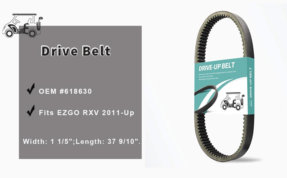 Amazon.com: Drive-up Drive Belt for EZGO RXV Gas 2011-Up Golf Cart Replace OME 618630 : Sports ...
