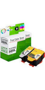 Amazon.com: TCT 30XL Black Ink Cartridge 2 Pack - Compatible Replacement for Kodak 30XL 30 XL ...